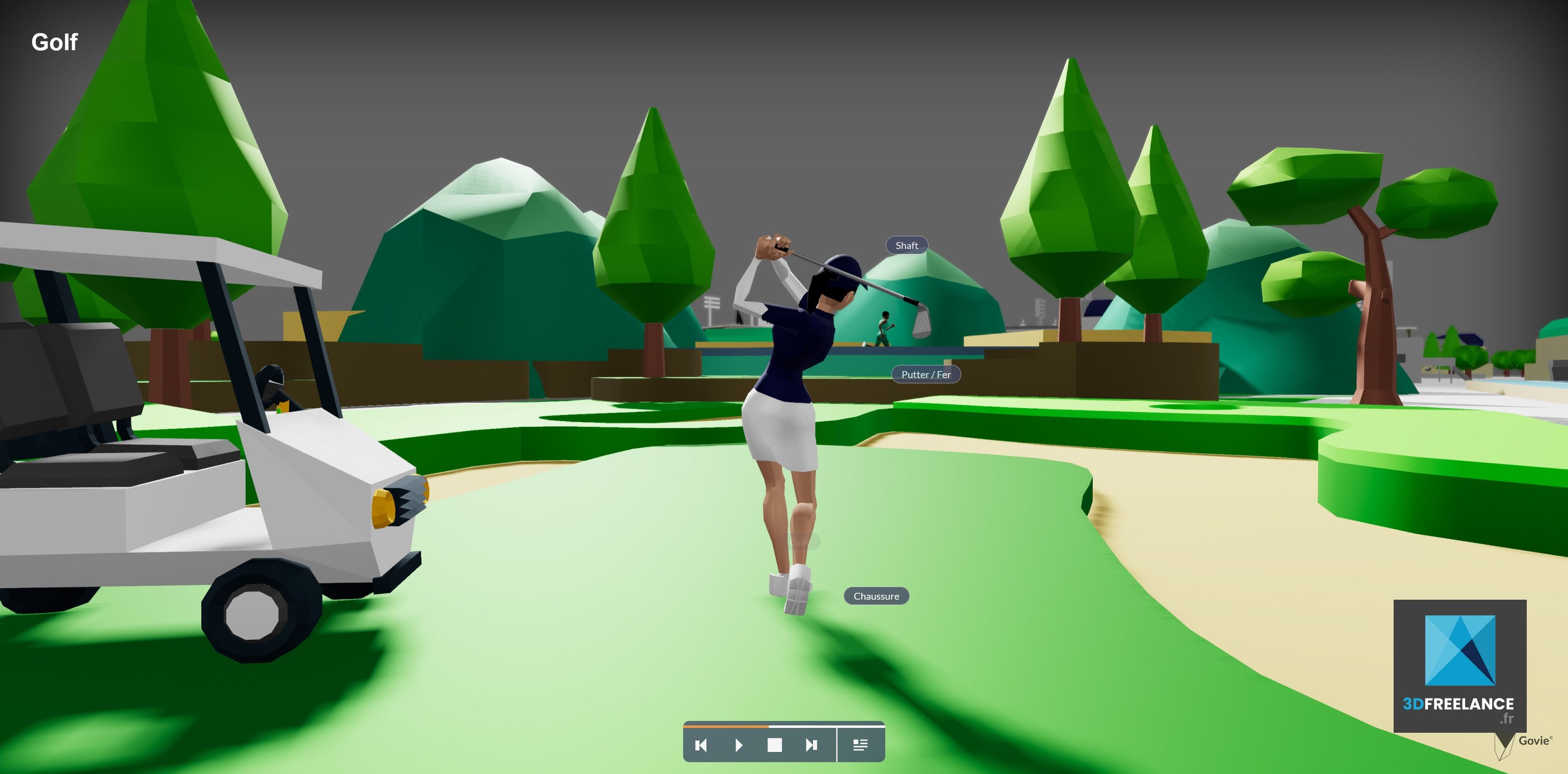 Carte Interactive 3D - FREELANCE 3D